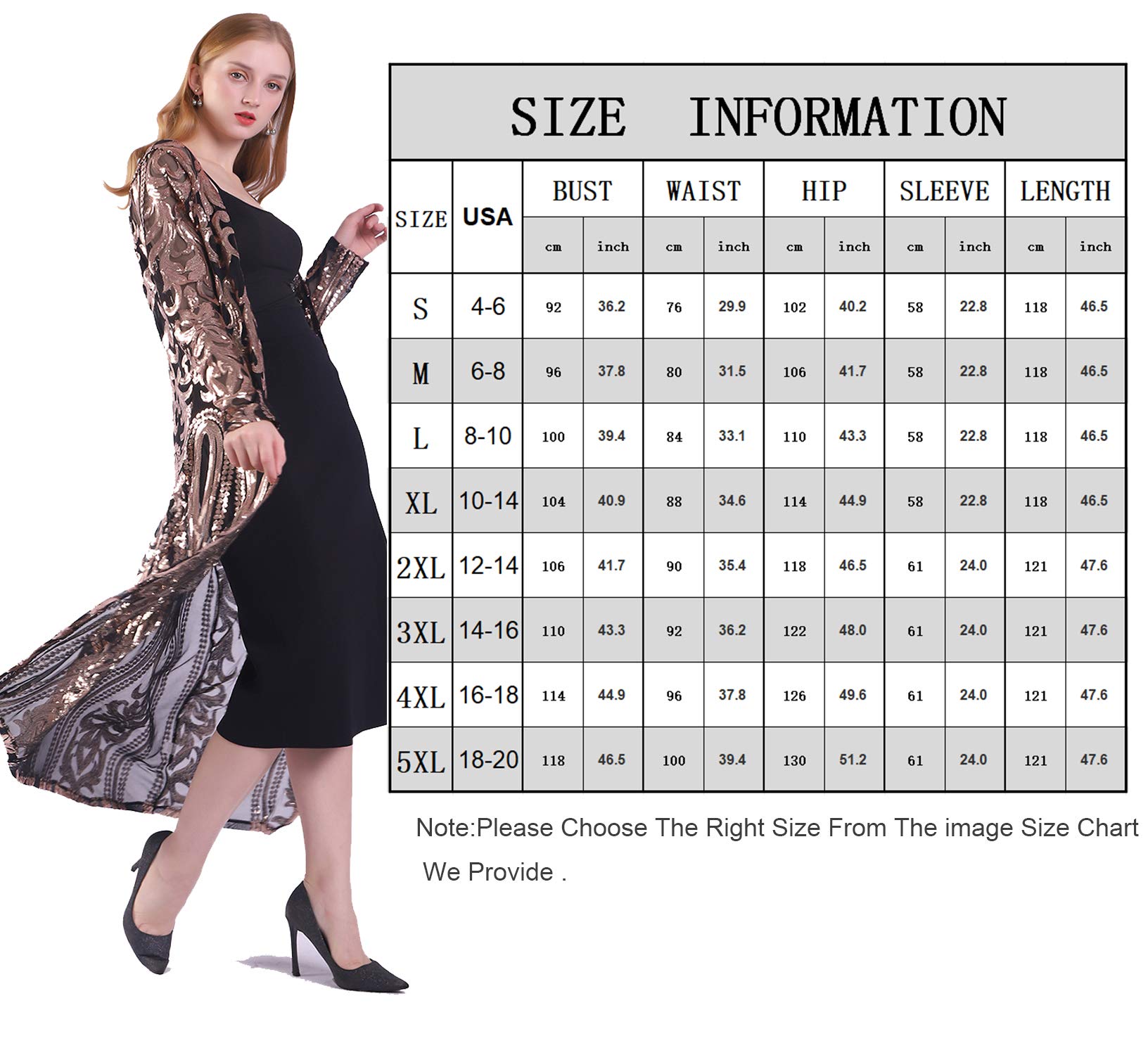 Women's Sequin Cardigan Summer Cover Up Dress Glitter Sparkle Open Front Coat Dresses Duster for Evening Prom 3XL Black