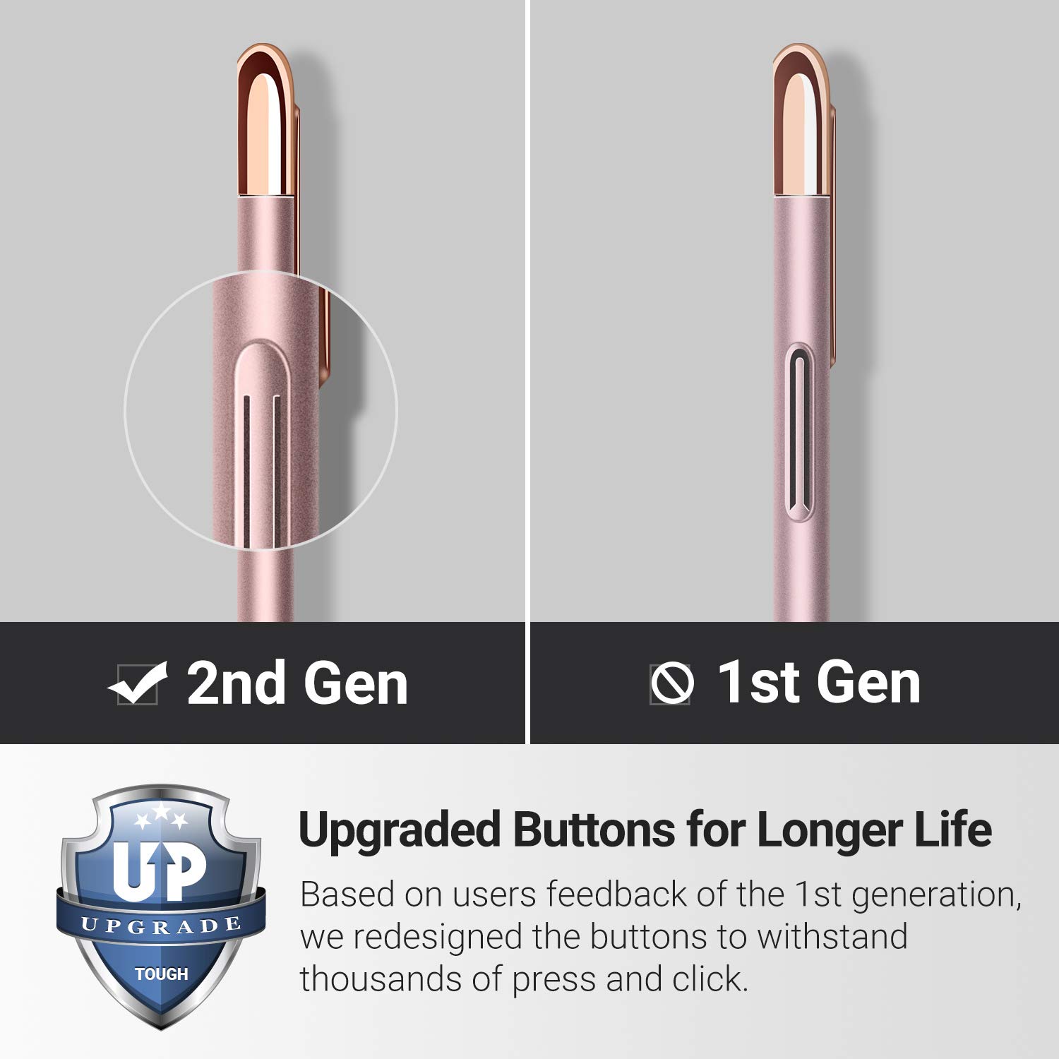 TORRAS Lock Series Designed for iPhone XR Case, 3-in-1 Luxury Hybrid Hard Plastic with Gold Trim Matte Finish Slim Thin Phone Case, Rose Gold