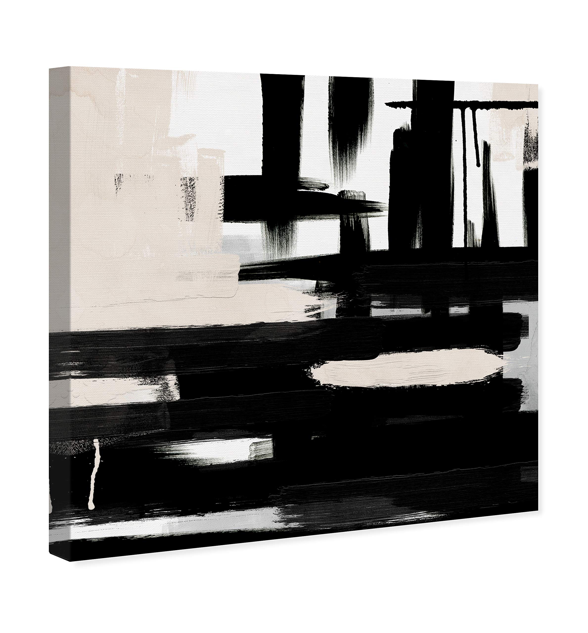 Wynwood Studio Abstract Wall Art Canvas Prints 'Road to Nowhere' Home Décor, 30" x 30", Black, White