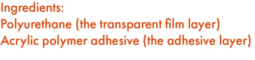 Transparent Adhesive Film Dressing 2" 3/8" X 4" 3/4" (6 cm X 7 cm) 50 Per Box (Waterproof) Upgraded Design; by Areza Medical