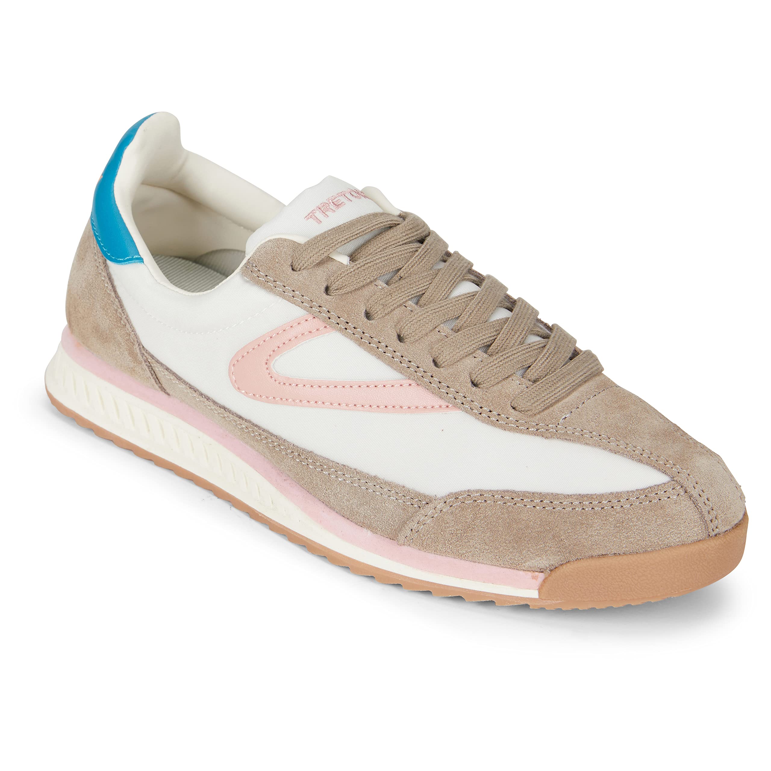 TRETORN Women's Rawlins Casual Lace-Up Sneakers, Taupe, 9