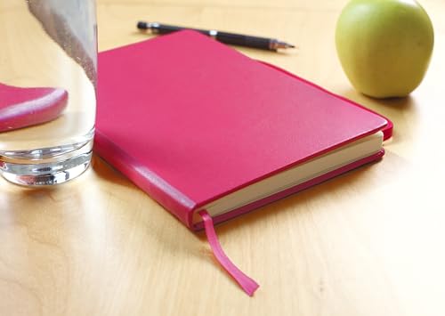 Silvine A5 Executive Soft Feel Notebook Pink. 160 Pages (80 Sheets) Ruled 7mm feint. Ref 197P (148 x 212mm)
