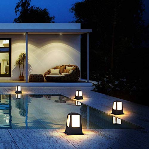 Xungzl Creative Simple Outdoor Wall Lights Waterproof Column Lights Grass Lights Garden Garden Lights Pool Landscape Lighting Home LED Yard Lighting