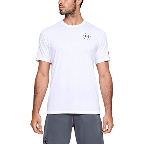 Under Armour Men's UA Freedom Flag T-Shirt XXL White