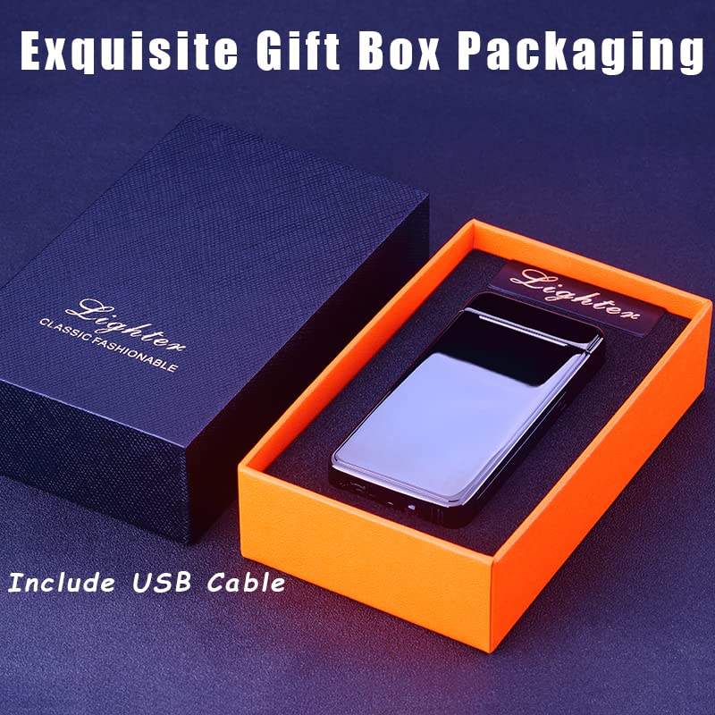 Torch Cigar Lighter Pipe Lighter Switchable Soft/Jet Flame Electric Arc Lighter 3 in 1 Refillable Butane Lighter Unique Gift for Men & Women No Gas (Black)
