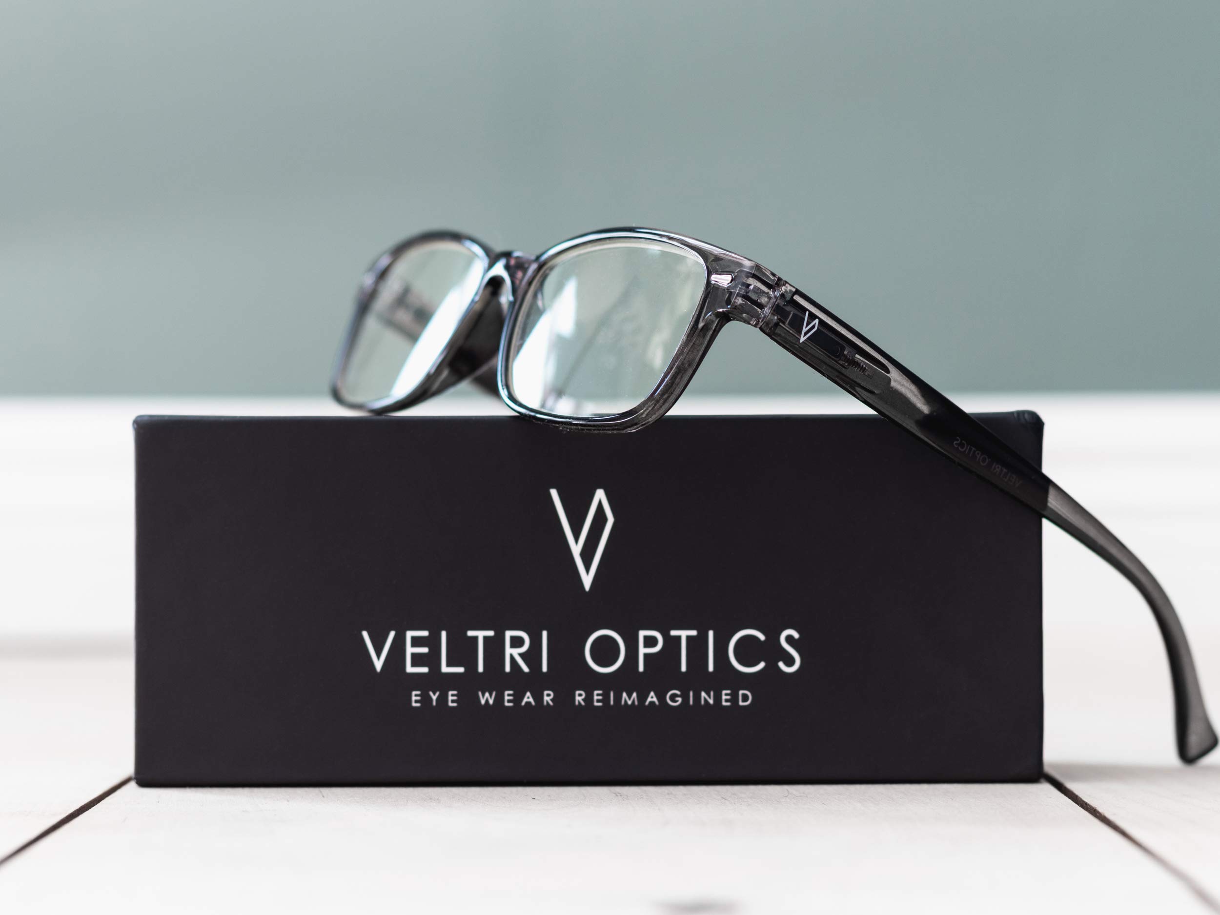 Veltri Optics Blue Light Blocking Glasses - Computer Blue Light Blocking Glasses - Blue Light Glasses - Gaming Glasses - Anti Eye Strain - Unisex Sleek Design (Warranty)