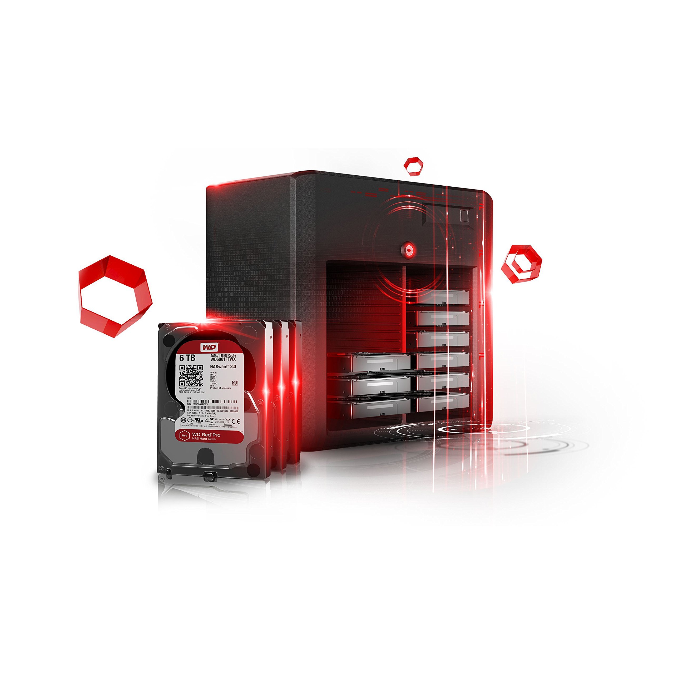 Western Digital Red Pro 4TB 3.5-Inch 7200rpm 64MB Cache NAS Hard Drive (WD4002FFWX) (Renewed)