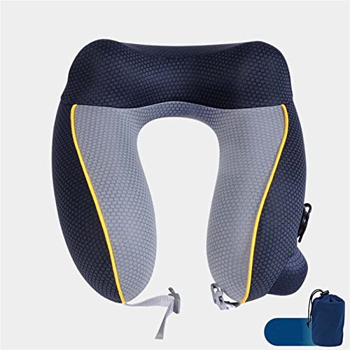 VENYAA Cervical Pillow Shape Inflatable Travel Pillow Air Neck Pillows for Airplane Folding Portable Inflatable Pillows Neck Cushion Travel Pillow