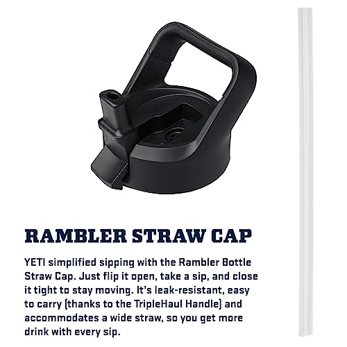 YETI Rambler 18 oz Bottle, Vacuum Insulated, Stainless Steel with Straw Cap, King Crab
