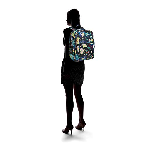 Vera Bradley Women's Lighten Up Grand Backpack, Firefly Garden, One Size