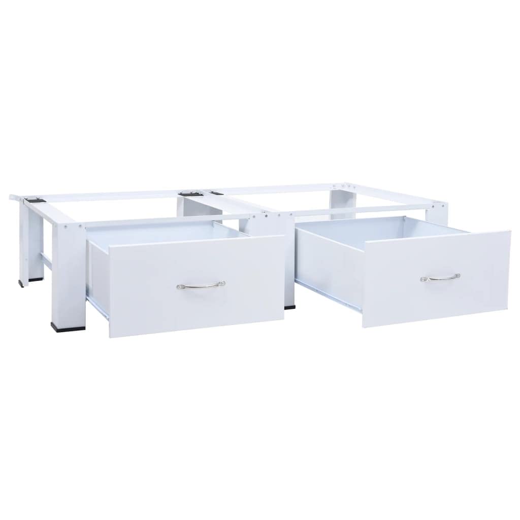 YEZIYIYFOB Double Washing and Drying Machine Pedestal Base Stand Stacking Kit Shelf Dryer Mini Refrigerator Cabinet Stackable Kit Utility Room, Washing Room Without Drawer Or Shelf
