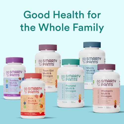 SmartyPants Prenatal Vitamins for Women, Multivitamin Gummies: Omega 3 Fish Oil (EPA/DHA), Biotin, Methylfolate, Vitamin D3, C, Vitamin B12, B6, Vitamin A, K & Zinc, 80 Count (20 Day Supply)