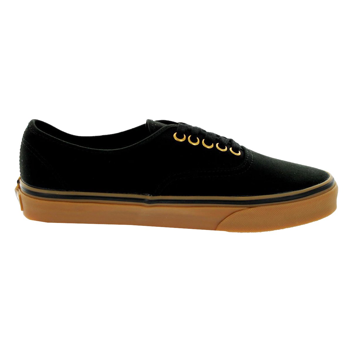 Vans Unisex Authentic Black/Rubber Skate Shoe 6 Men US / 7.5 Women US