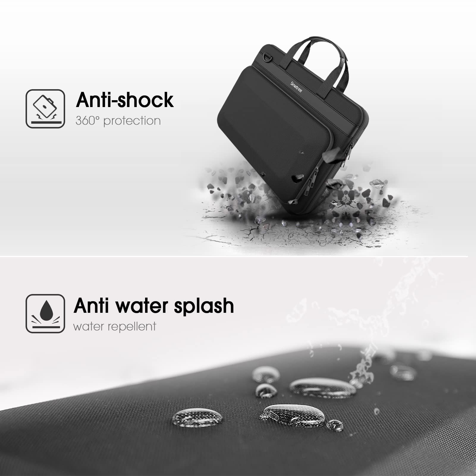 Smatree 18inch Hard Case for 18inch Alienware m18/m18 R2 Gaming Laptop, ROG Strix 18inch Gaming Laptop, for 17.3inch MSI GF76/Alienware X17 R2/Acer Nitro 5,Protective Bag for Razer Blade 18 2024/2023