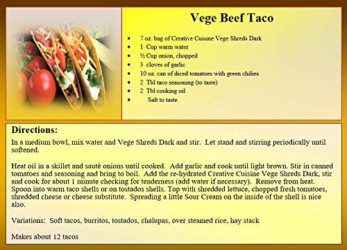 Vege Shreds Dark, Veggie Shreds, Veggie Meat (7 ounce package)
