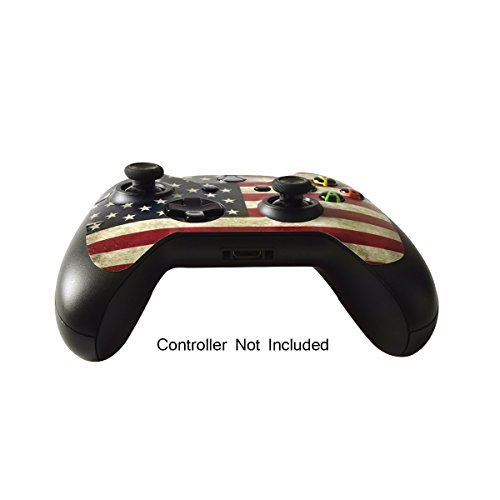 Skins Stickers for Xbox One Games Controller - Custom Orginal Xbox 1 Remote Controller Wired Wireless Protective Vinyl Decals Covers - Leather Texture Protector Accessories - Battle Torn Stripes
