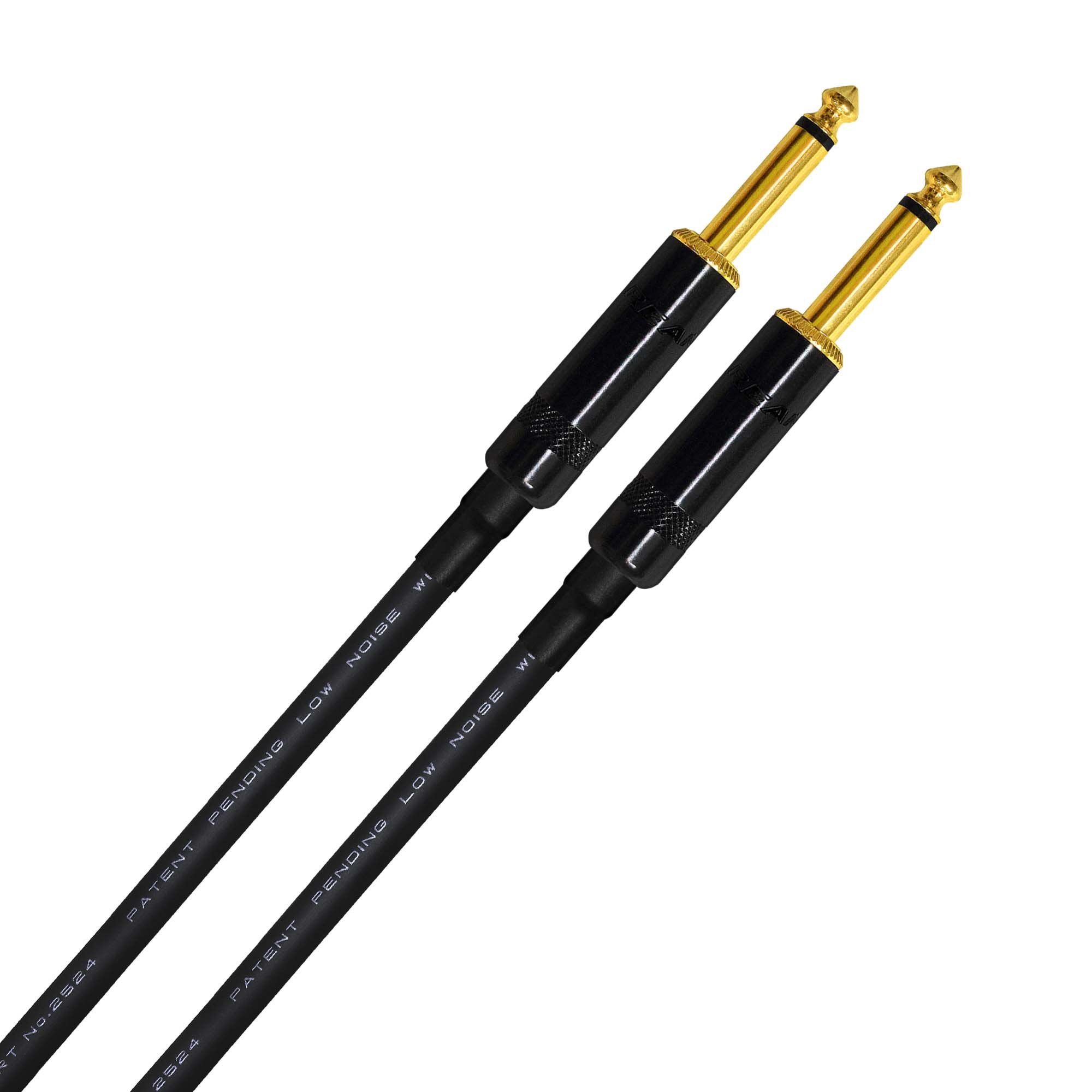 WORLDS BEST CABLES 2 Units - 10 Foot -Pedal, Effects, Patch, Guitar instrument cable CUSTOM MADE made using Mogami 2524 wire and Neutrik-Rean NYS224BG Gold ¼ inch (6.35mm) TS Plugs