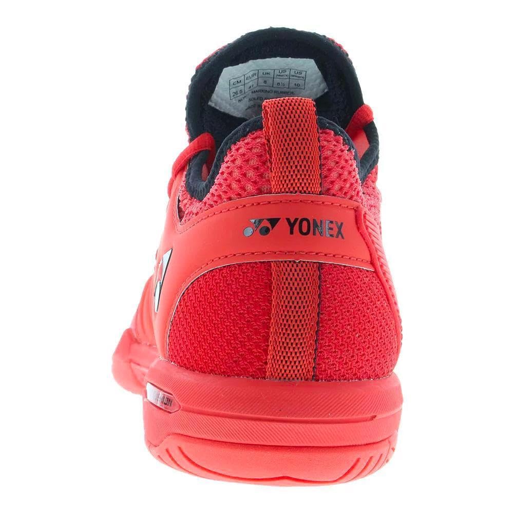 YONEX Men's Power Cushion Fusion Rev 3 Tennis Shoes (D, Black, Numeric_8)