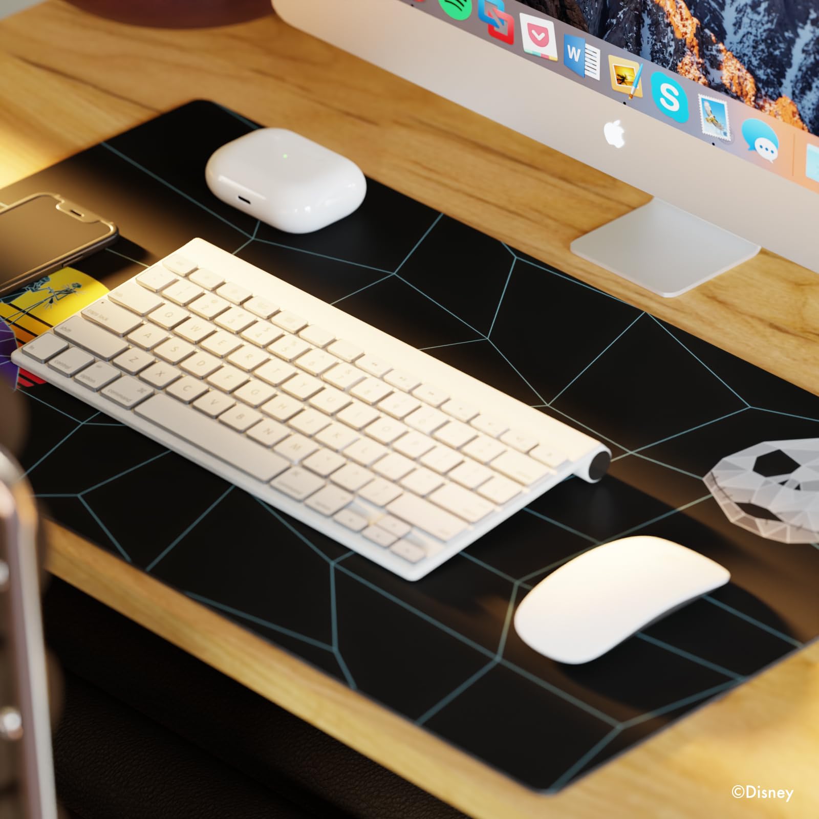 Tim Burtons The Nightmare Before Christmas Mouse Pad for Desk | 10.25 X 8.25 Inches Mousepads for Computers/Home/Office,More – Non-Slip Bottom + Spill Resistant Coating | Jack Skellington Gifts