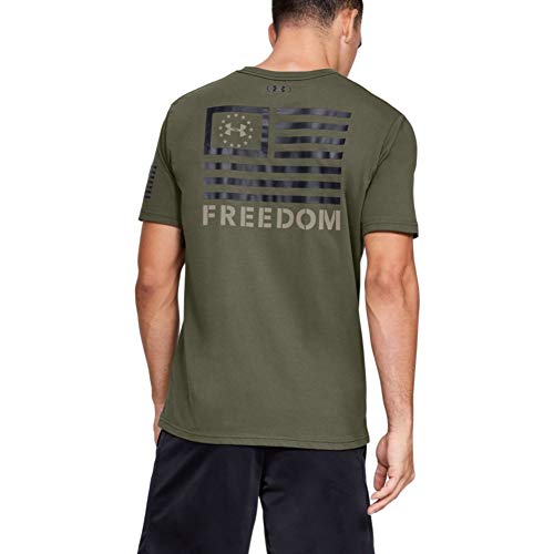 Under Armour Freedom Banner Short Sleeve T-shirt, Marine Od Green (390)/Black, XX-Large