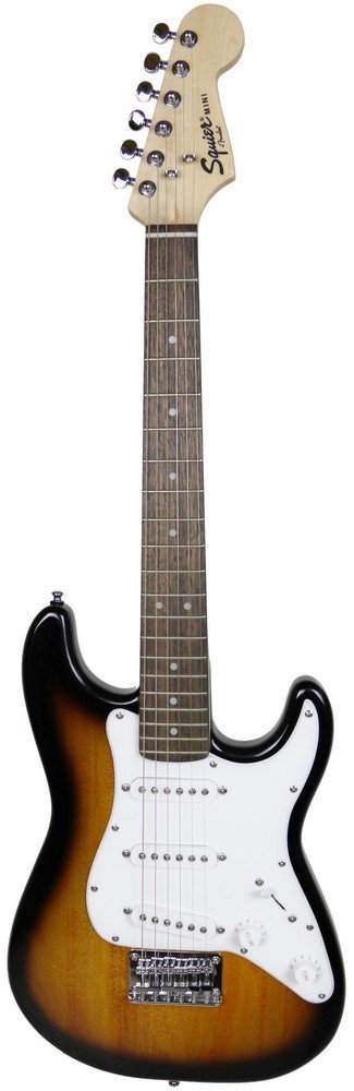 Squier by Fender Mini Strat Electric Guitar - Brown Sunburst (Renewed)