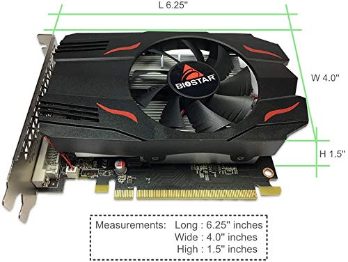 VIEW MAX Biostar Radeon RX 550 4GB GDDR5 128-Bit DirectX 12 PCI Express 3.0 DVI-D Dual Link, HDMI, DisplayPort, Gaming Edition