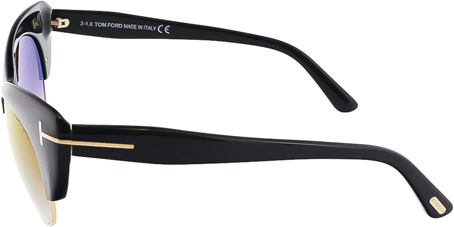 Tom Ford Lola Half-Rim 54MM Cat's-Eye Sunglasses 0387