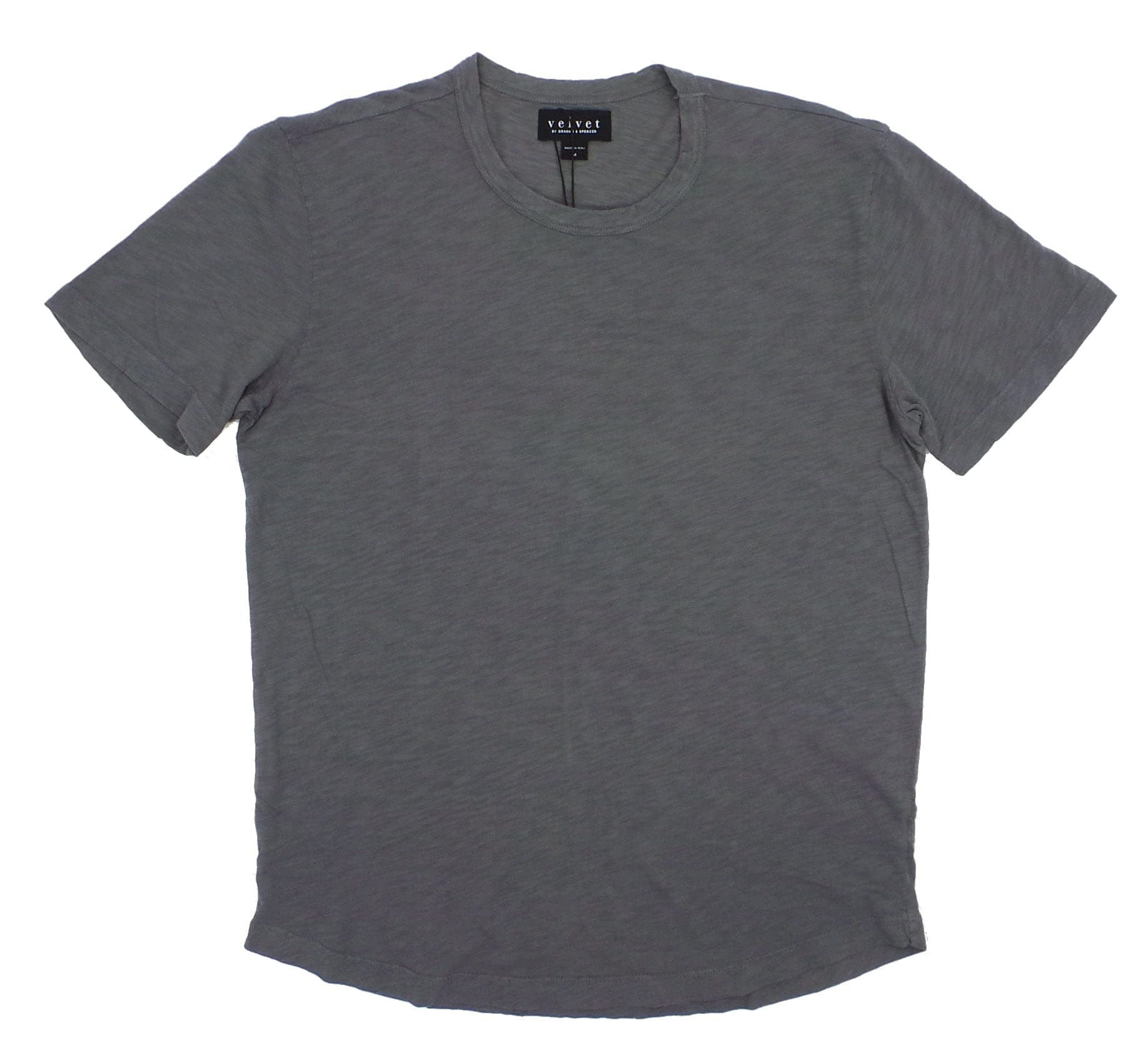 Velvet by Graham & Spencer mens Velvet Graham Spencer Men's Amaro Rounded Hem Crew Shirt, Midnight, X-Large US