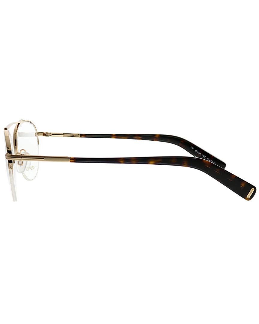 Tom Ford Semi-Rimless Eyeglasses TF5451 28B Gold/Havana 48mm FT5451