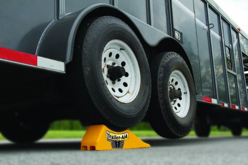 Trailer Aid Camco Tandem Tire Changing Ramp with 4.5-Inch Lift, Yellow (21000)