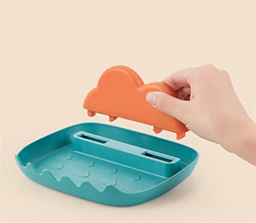 VEMMIO Pot Lid Holders Plastic Spoon Rest Kitchen Cooking Tools Fork Spatula Rack Cloud shape Spoon Holder Stand Pot Lid Holder Shelf Kitchen Organizer