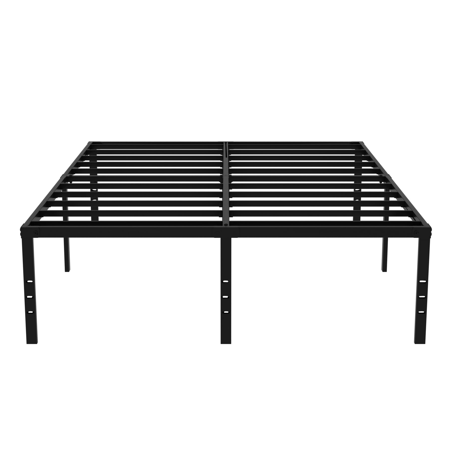 Yedop 18 Inch Full Size Metal Bed Frame, Full Bed Frame No Box Spring Needed, 2500 lbs Heavy Duty Steel Slat Support, Non-Slip, Noise Free, Sturdy Metal Bed Frame, Black