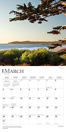 Tranquility | 2024 12 x 24 Inch Monthly Square Wall Calendar | BrownTrout | Inspiration Quotes