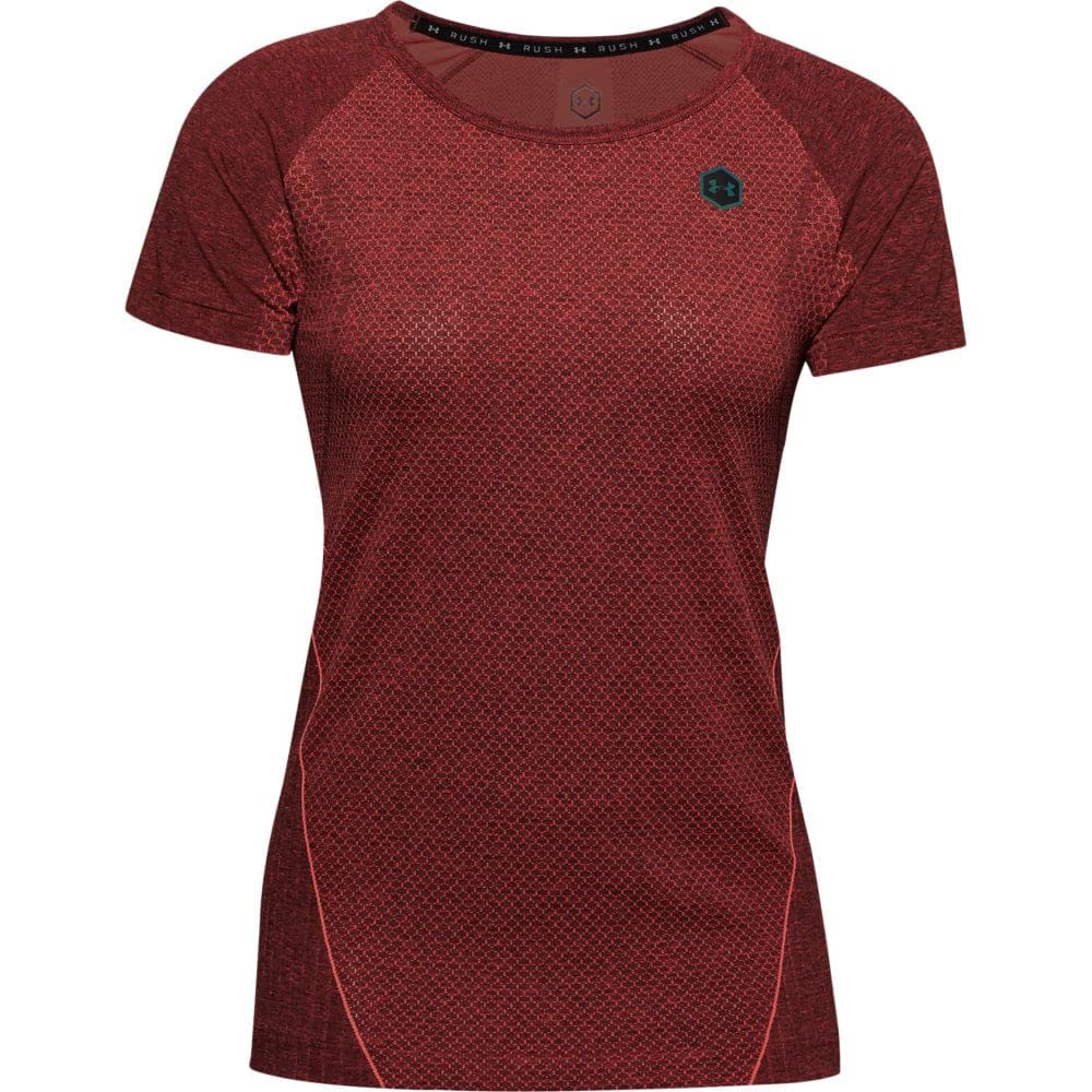 Under Armour Women's UA Rush™ Seamless Short Sleeve LG Red