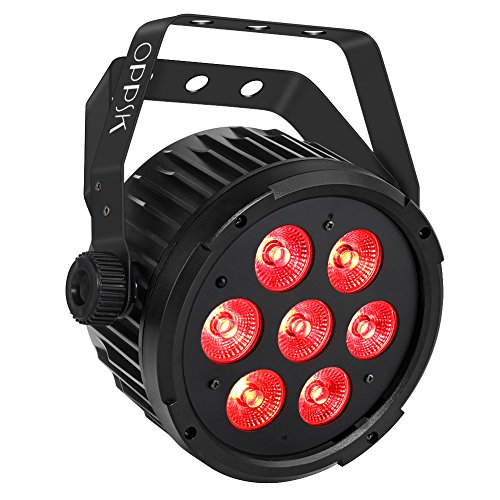Stage Light, OPPSK 90W 30LEDs RGBA/UV Par Light with 9 Modes Party Lights Sound Activated DMX Control for Church Wedding Events Halloween Christmas Stage Lighting