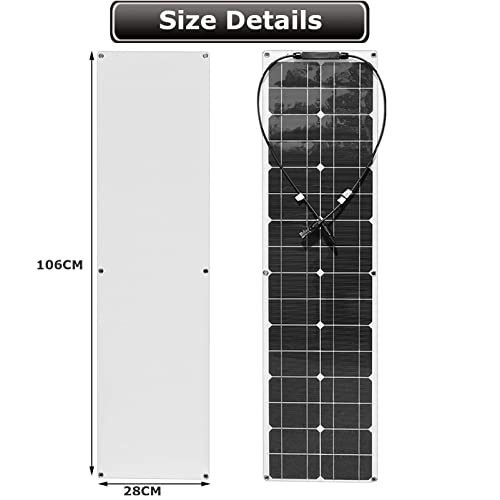 Solar Panel Portable Solar Panel 2X100W Monocrystalline Solar Charger Solar Panel for Smartphone Powerbank Camera Outdoor Camping Travel and Off-Grid Applications