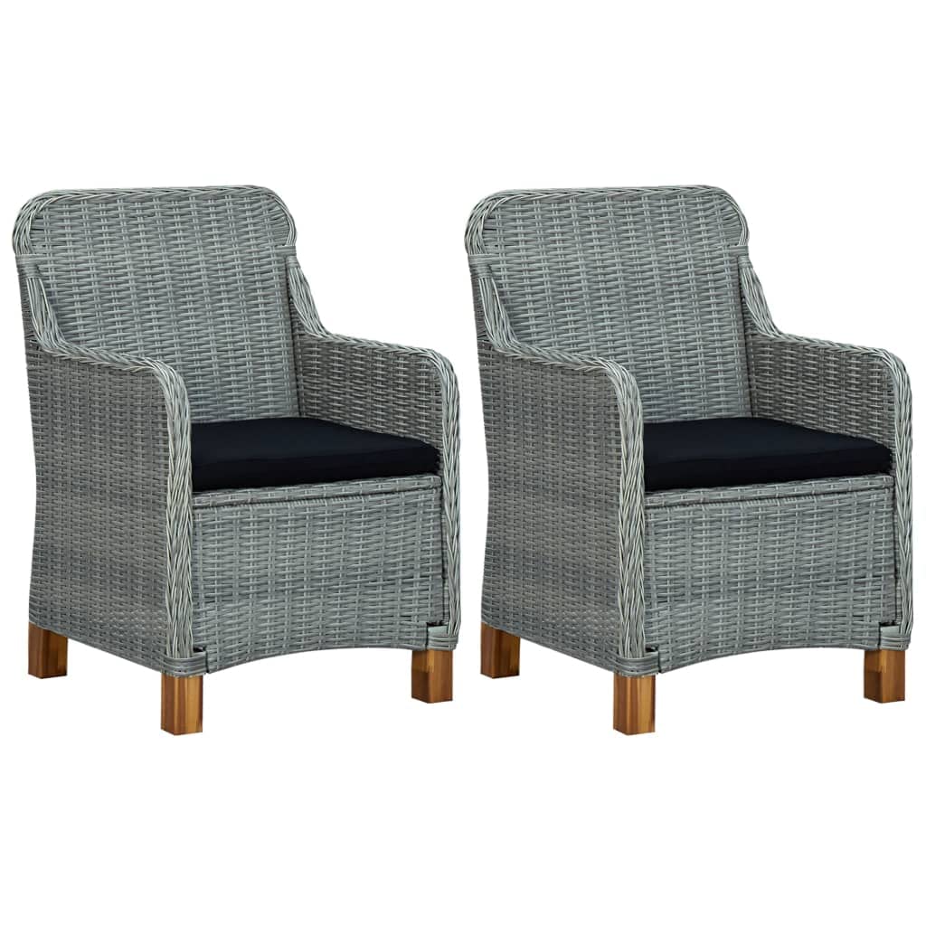 YUHI-HQYD 3 Piece Patio Dining Set,Outdoor Sectional Sofa Conversation Set,Coffee Table for Yard and Bistro,Perfect for Patio, Garden, Porch, or Front Yard Area, Light Gray