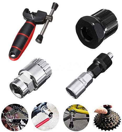 YOUHO HZFJ Bike Chain Tools Set,Bike Link Plier,Chain Breaker Splitter Tool,Chain Checker,Chain Link Connector,Chain Remover/Bracket Remover/Freewheel Remover/Crank Puller Remover