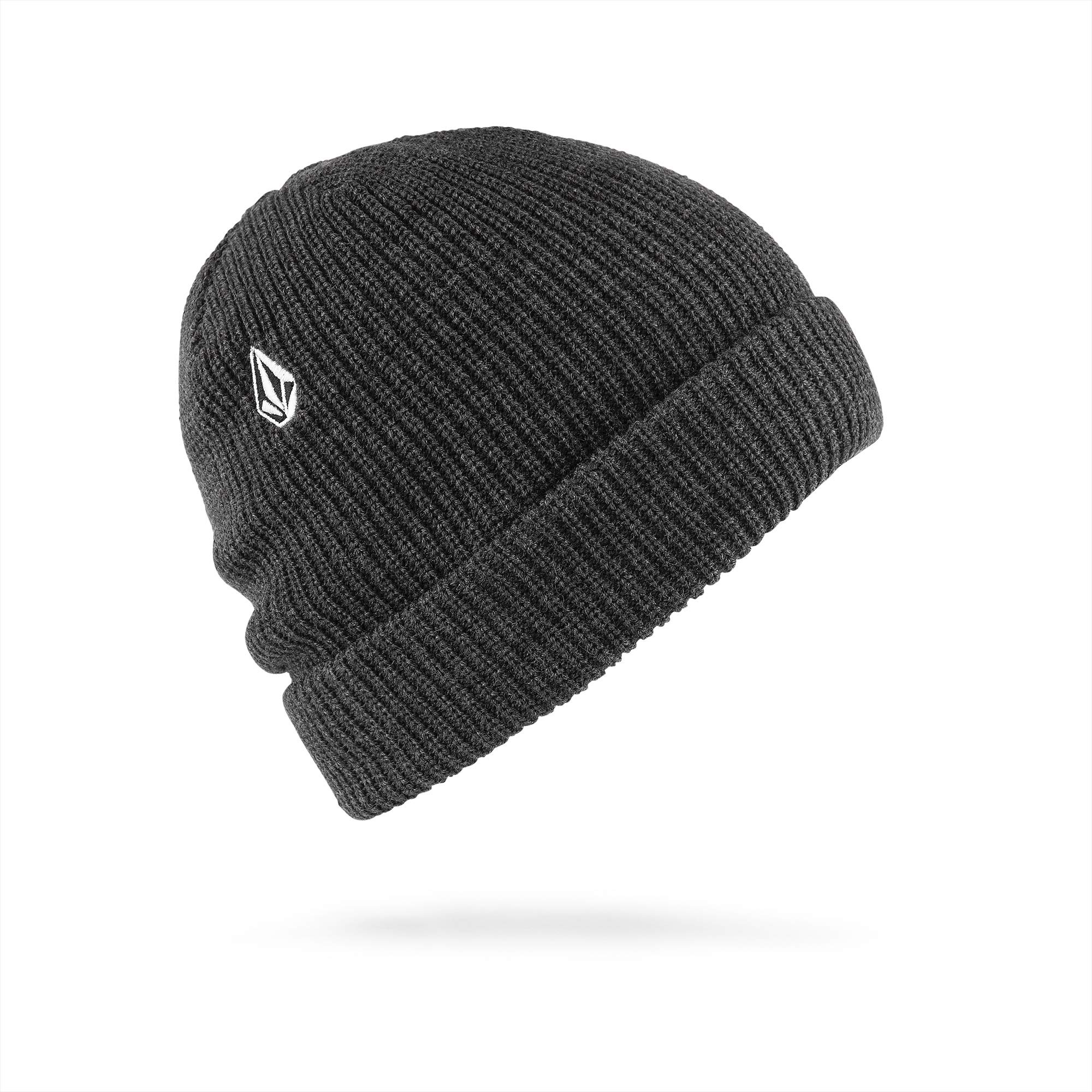 Volcom Men's Full Stone Beanie, charcoal heather, One Size