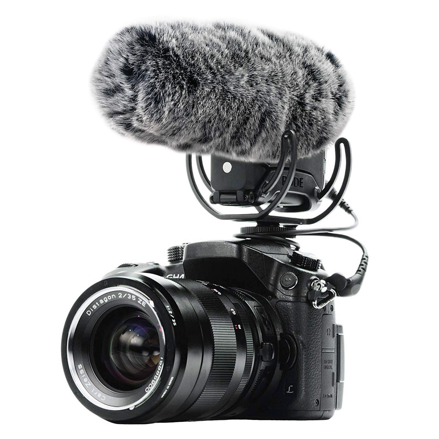 YOUSHARES Videomic Pro Mic Deadcat Wind Shield & Foam windscreen, Foam & Furry Wind Muff for Videomic Pro Camera Microphone (2 Pack)