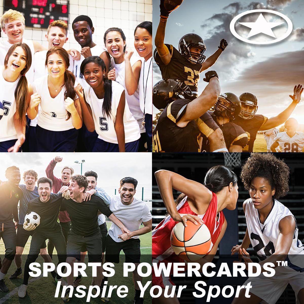 Volleyball 3-PACK"Thanks Awesome VOLLEYBALL Coach!" (Red) SPORTS POWERCARD Mid-size (5x7") 3-PACK, PLAY STRONG !