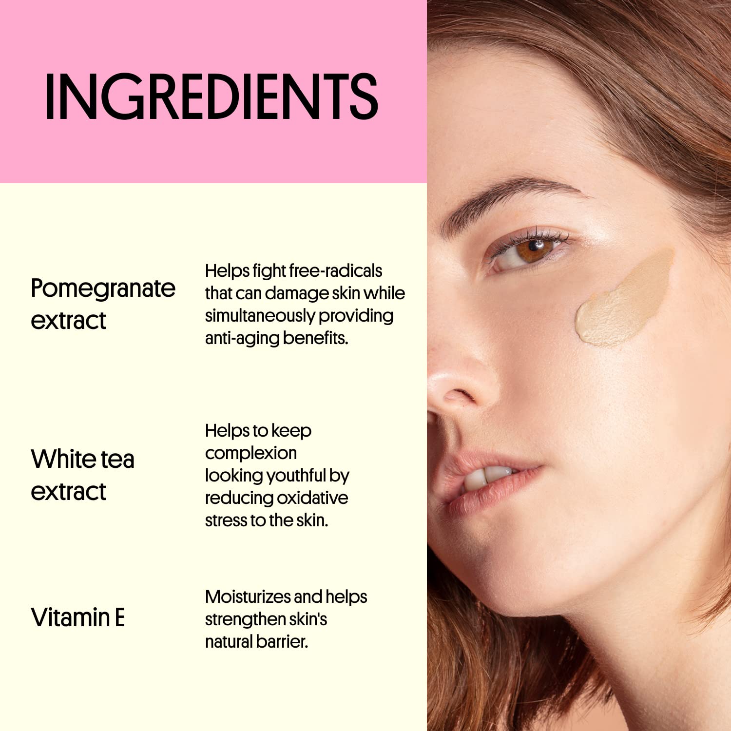 Winky Lux White Tea Tinted Moisturizer, SPF 30 Tinted Moisturizer for Oily Skin, Tinted Moisturizer for Face with SPF with Vitamin E and Antioxidants, Light