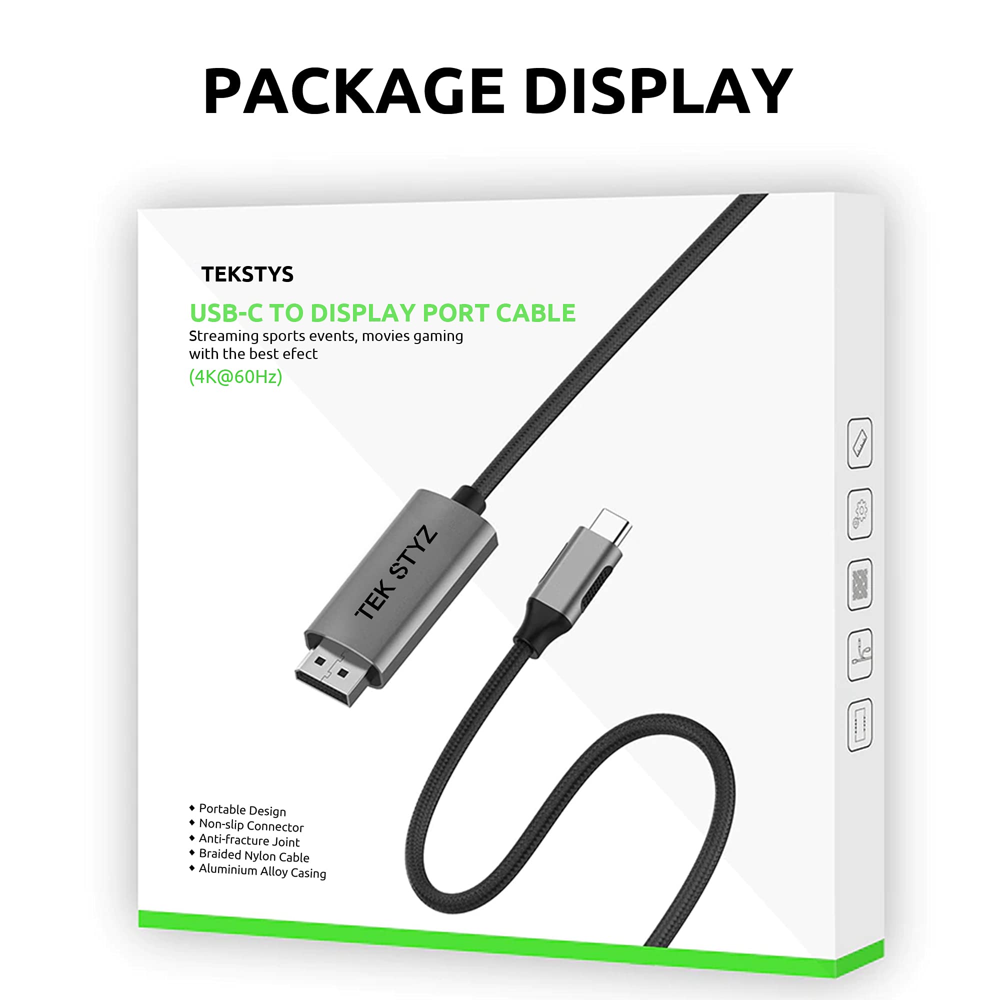Works by Tek Styz HDMI 4k Adapter Kit Compatible with Microsoft Surface Duo 2 at Digital Full 60Hz with 6 Foot Cable!