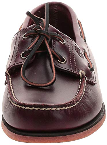 Timberland mens 2-eye Boat loafers shoes, Rootbeer/Brown, 8.5 US