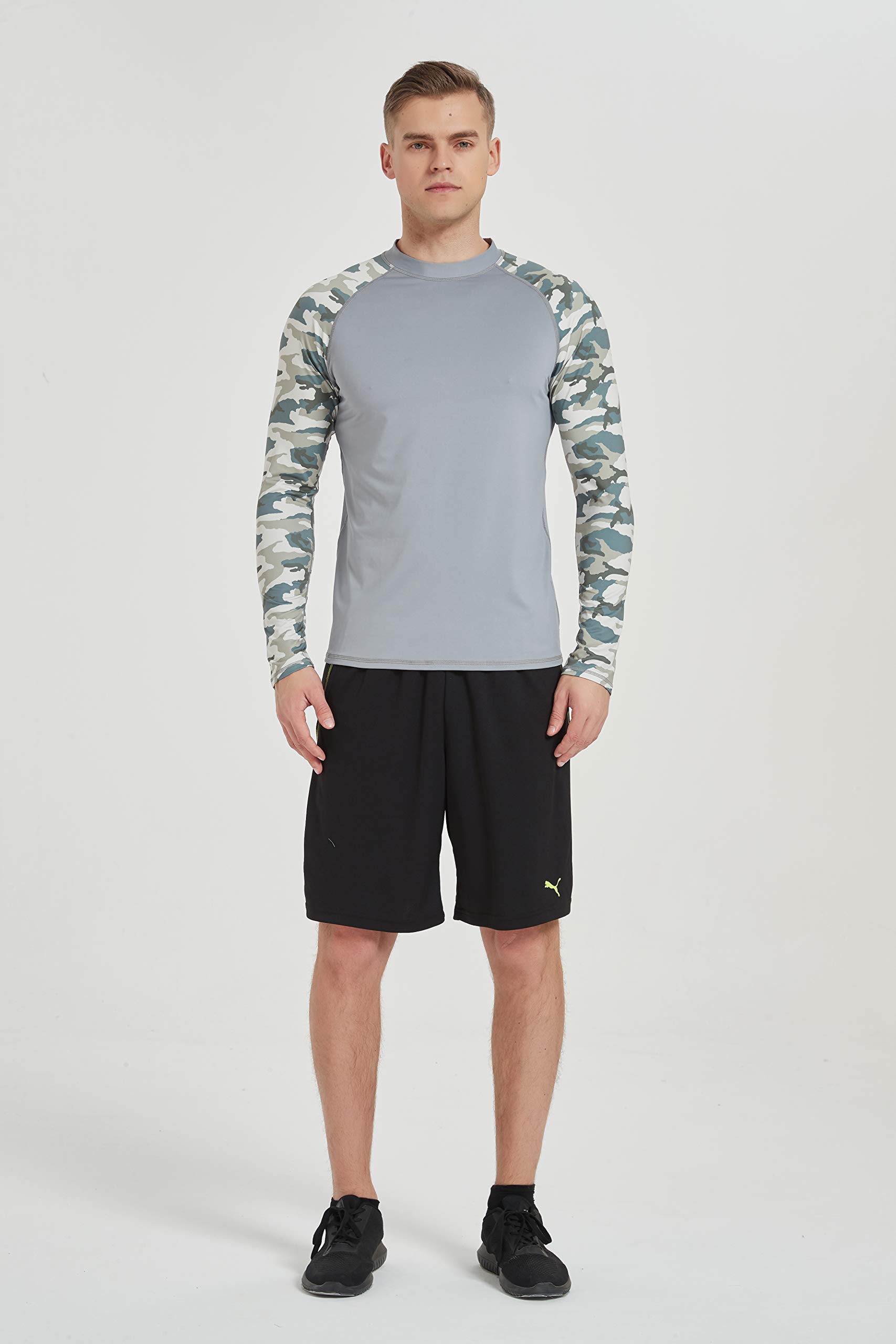 YUE L STAR Men's Neoprene Jacket Sunscreen Long Sleeve Surfing Swimming Keeps Water Sports Warm