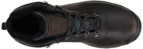 Timberland mens Flume Mid Waterproof Hiking Boot, Dark Brown, 8.5 US