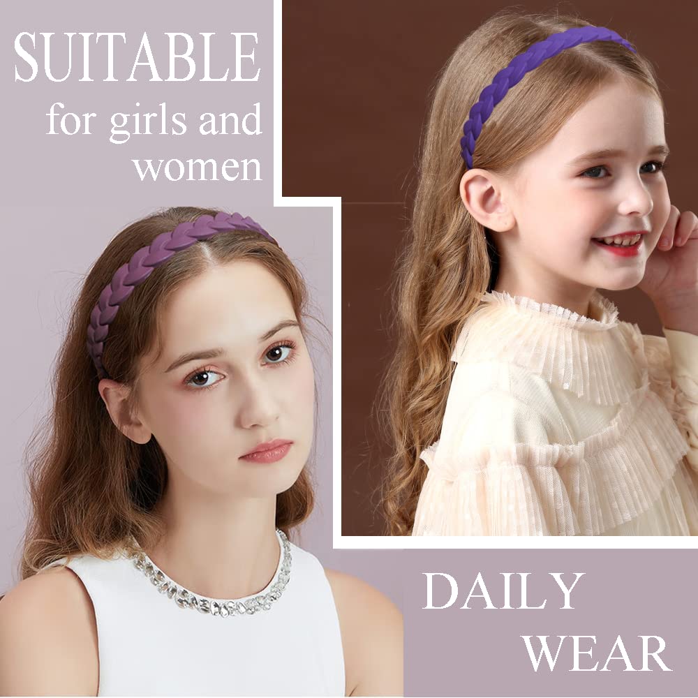 Springtime 12pcs Hard Headbands with Teeth for Girls Women Thin Plastic Hair Headbands for Teens Lady