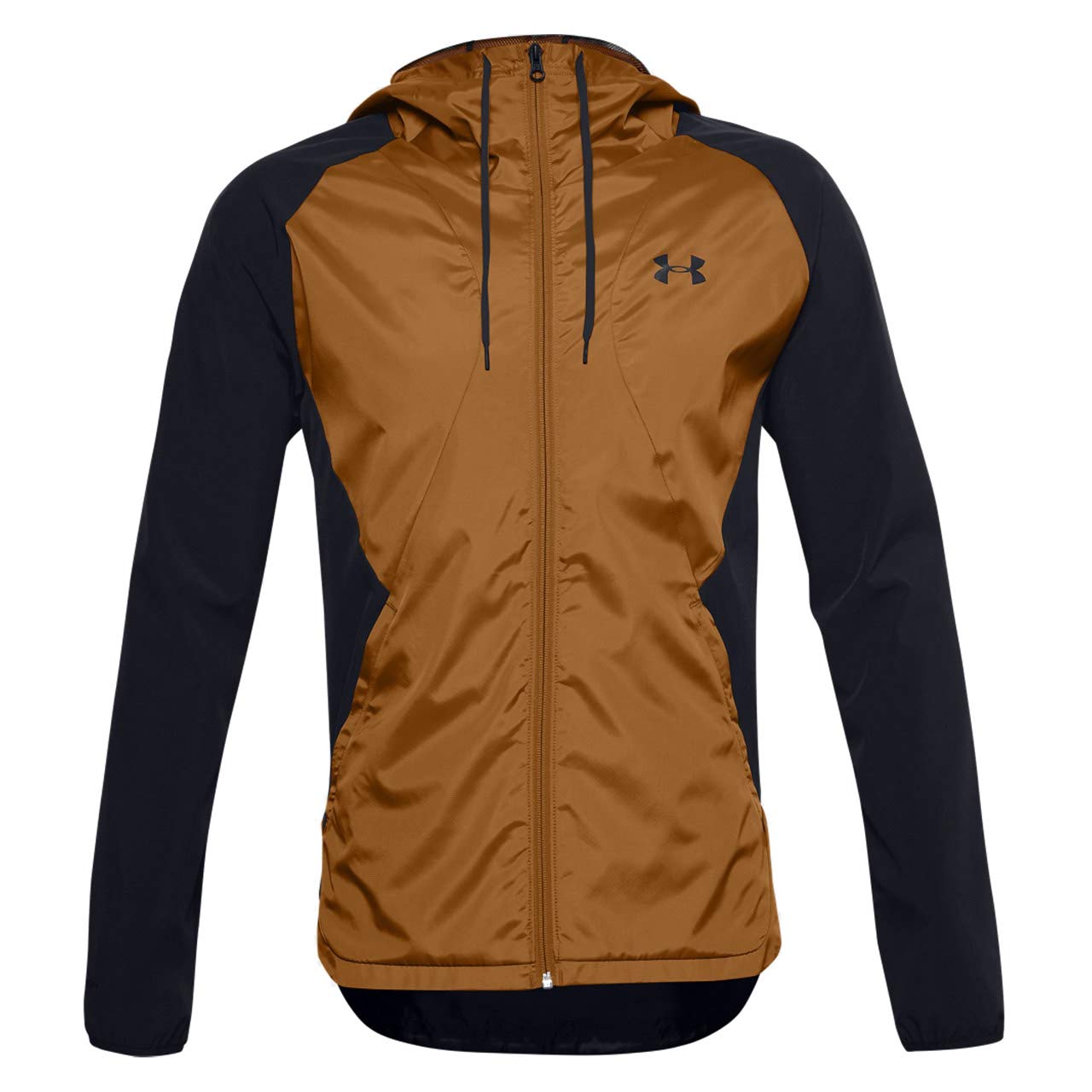 Under Armour Stretch Woven Full Zip Jacket, Black (002)/Black, X-Large