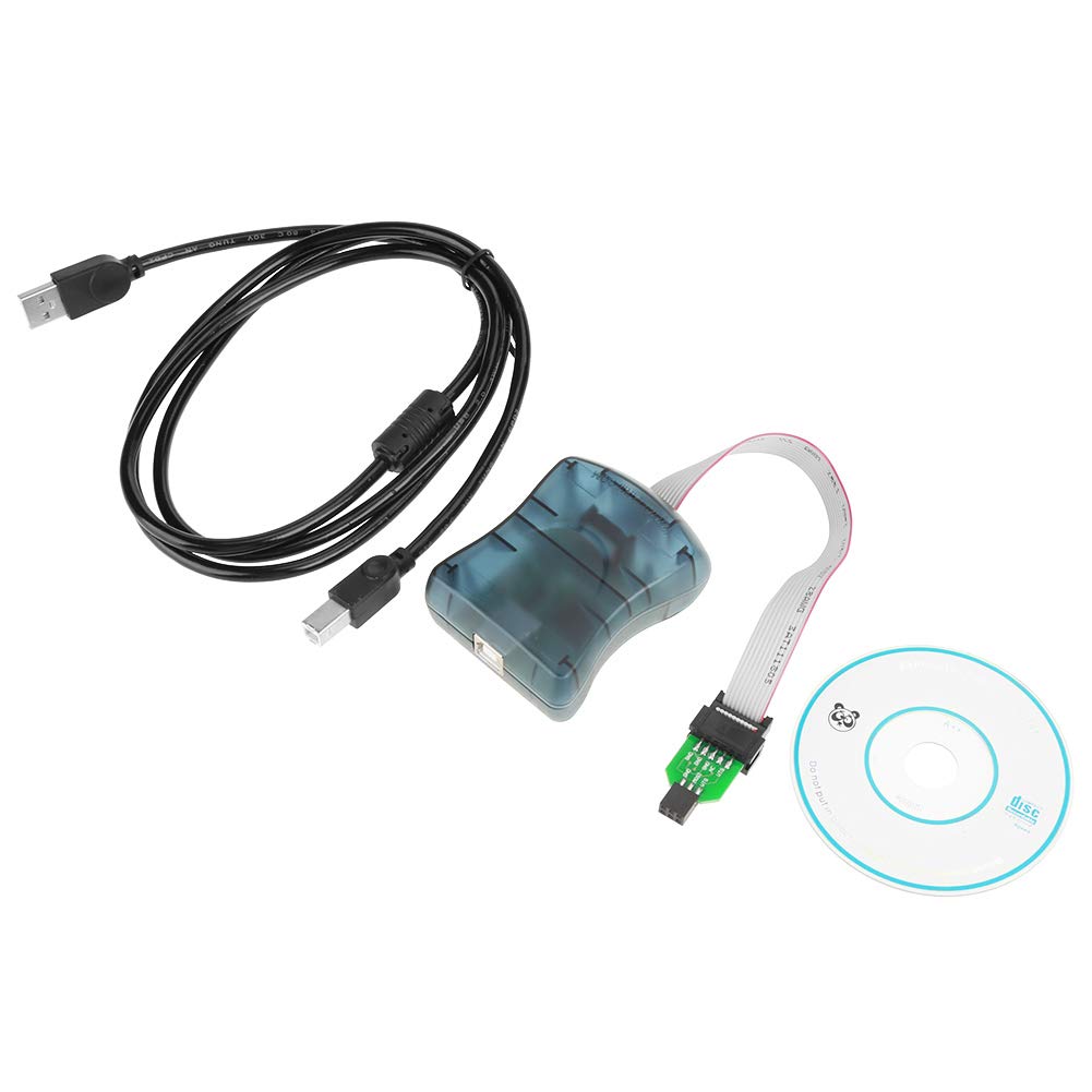 YWBL-WH AVRISP mkII Downloader Compatible with Original Programmer Supports AVR Studio, Electronic Components