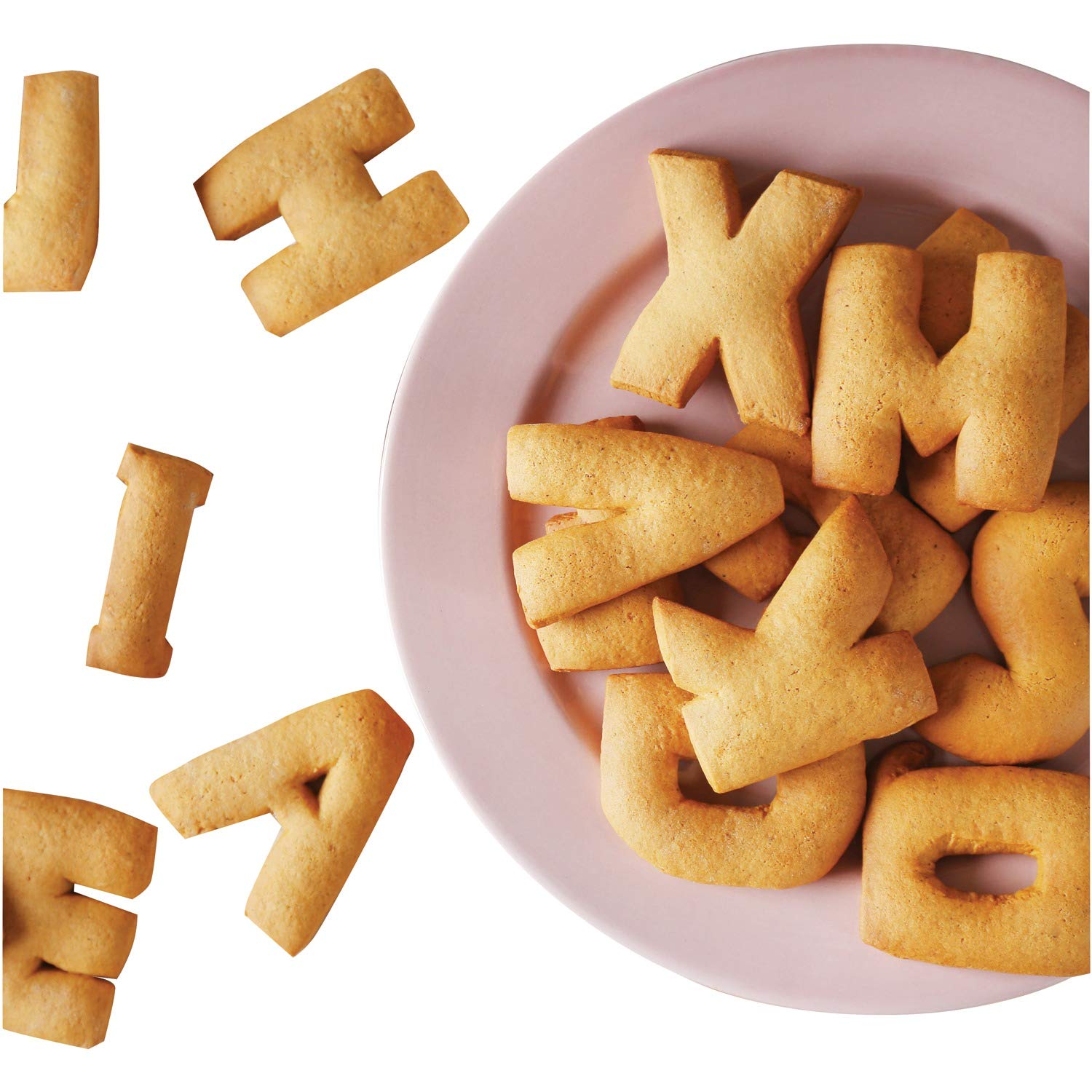 Starfrit 080845-006-0000 The Cookie Cutters, Numbers & Letters, Multicolored